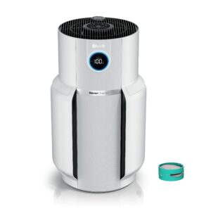 shark neverchange whole home air purifier with 5 year hepa air filtration, covers up to 1400 sq ft,odor neutralization and clean sense technology, removes dust, allergens, pollutants, hp302