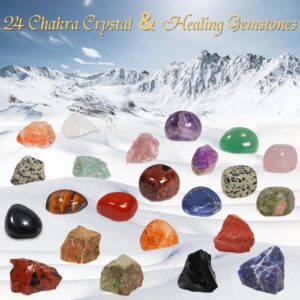 Pukamam Crystal Advent Calendar 2024 Adult Rock Healing Gemstone 24 Days Christmas Countdown calendar