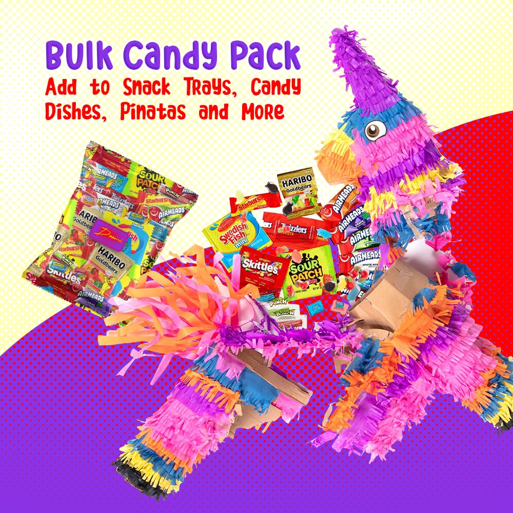 Bulk Assorted Fruit Candy - Starburst, Skittles, Swedish Fish, Air Heads, Jolly Rancher, Sour Punch, Sour Patch Kids, Gold-Bears Gummi Bears & Twizzlers (32 Oz Variety Pack)