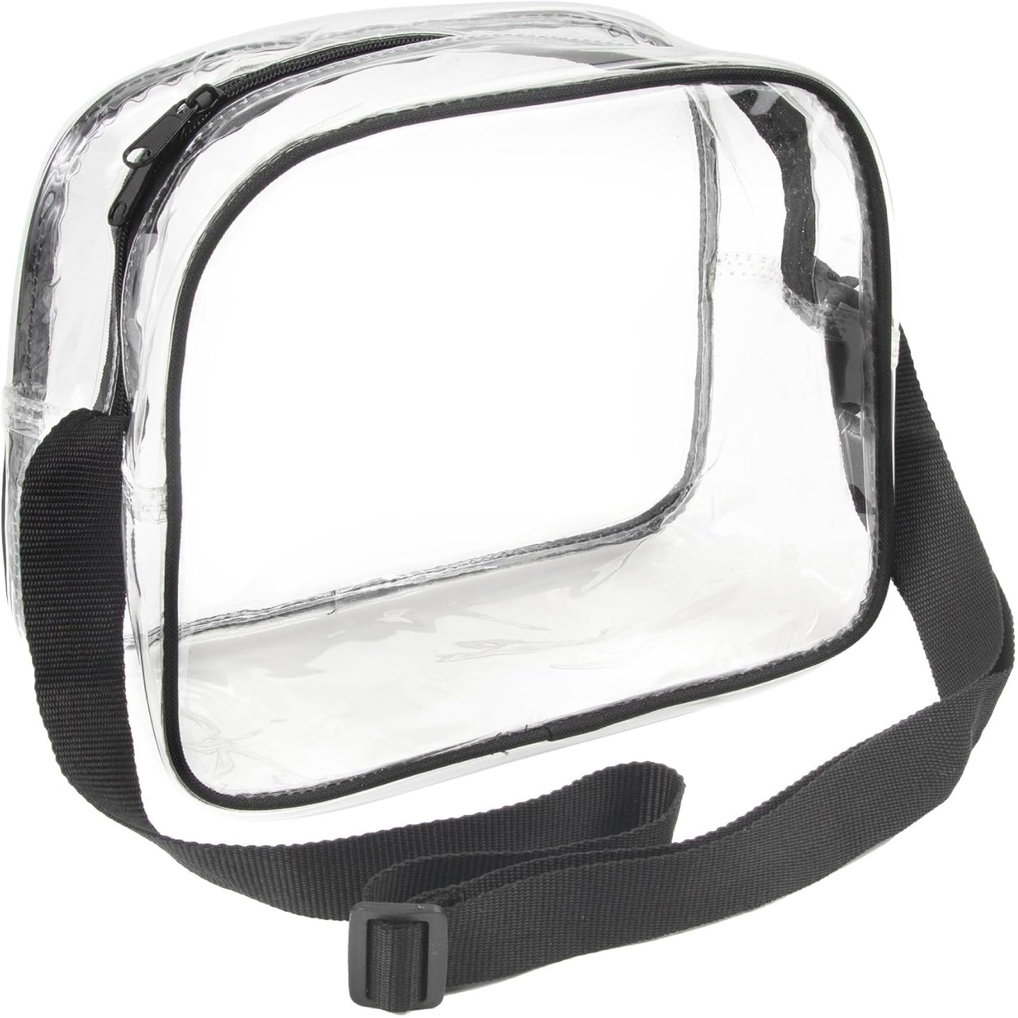 Trail maker Clear Lunch Bag with Strap, Zipper for Kids, School, Work, Sports, Office, Picnics, Stadium Approved Clear Concert Camera Beach Bag