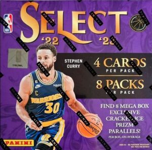 2022/23 panini select nba basketball mega box (8 pks/bx)