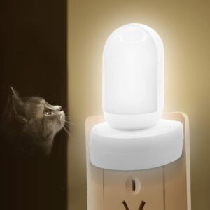 Nightlight,Photosensitive Sensor, White Light, 0.6W, 220V, Suitable for Infants, Children, Children's Rooms, Corridors and Other Scenes (1 Pack)