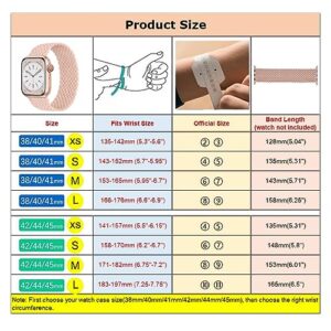 Braided Solo Loop for Apple Watch Band 40mm 41mm 38mm 44mm 45mm 42mm Ultra/2 49mm Men/Women,Stretchy Nylon Sport wristband Strap for iWatch Bands series 9/8/7/6 5/4/3/2/SE 40 44 38 42 41 45 mm