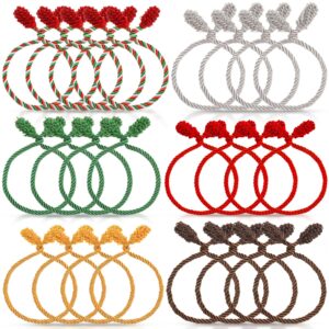 hfkpjrt 25pcs decorative christmas garland ties- reusable banister ties, flexible twist ties, garland holder for garland stairs craft wrapping home decoration, 15.7inch