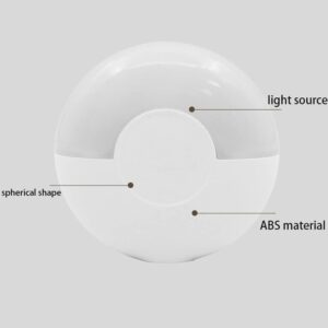 Nightlight,Photosensitive Sensor, White Light, 0.6W, 220V, Suitable for Infants, Children, Children's Rooms, Corridors and Other Scenes (1 Pack)