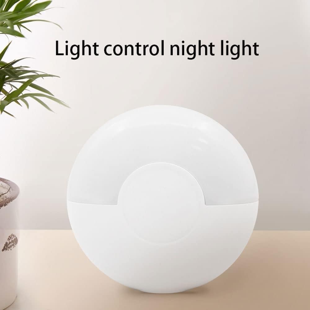 Nightlight,Photosensitive Sensor, White Light, 0.6W, 220V, Suitable for Infants, Children, Children's Rooms, Corridors and Other Scenes (1 Pack)