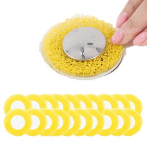 yueyaw 24pcs small caliper pop up sink drainage spring filters disposable shower drain hair catcher mesh drain plug filter is suitable for bathrooms, bathtubs (32 small diameter filter screen)