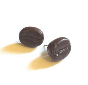 coffee bean earrings