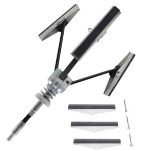 eaduty engine cylinder hone tool 2"-7" diameter adjustable deglazer kit with 3-piece 4" long stones 220 grit