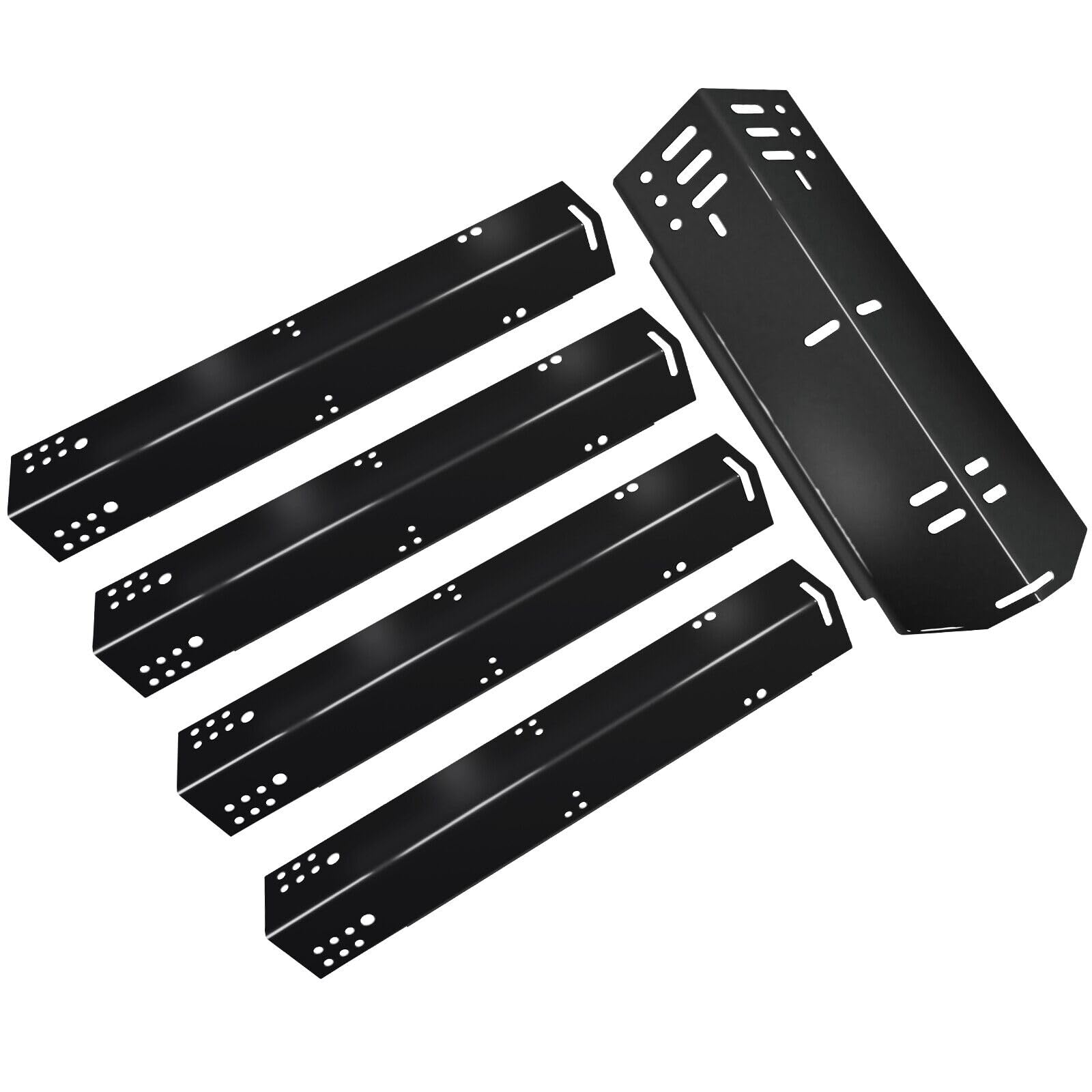 GOKOTASA Grill Heat Plate Replacement for Dyna-Glo DGH485CRP,DGH474CRP, Heat Plates for Dyna-Glo 4 Burner Grill, Porcelain Steel Heat Plate, 5 Pack