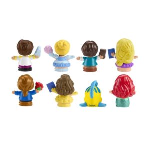 Fisher-Price Disney Princess Toddler Toys Little People Prince and Princess Figure Pack, 8 Pieces