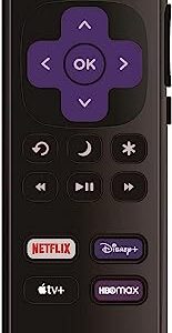 OEM Replacement Remote Control fits for All Onn. Roku TV Smart 4K Ultra HDTV with 4 Shortcut APP Keys - Netflix, Disney Plus, Apple TV+, and HBO Max Buttons