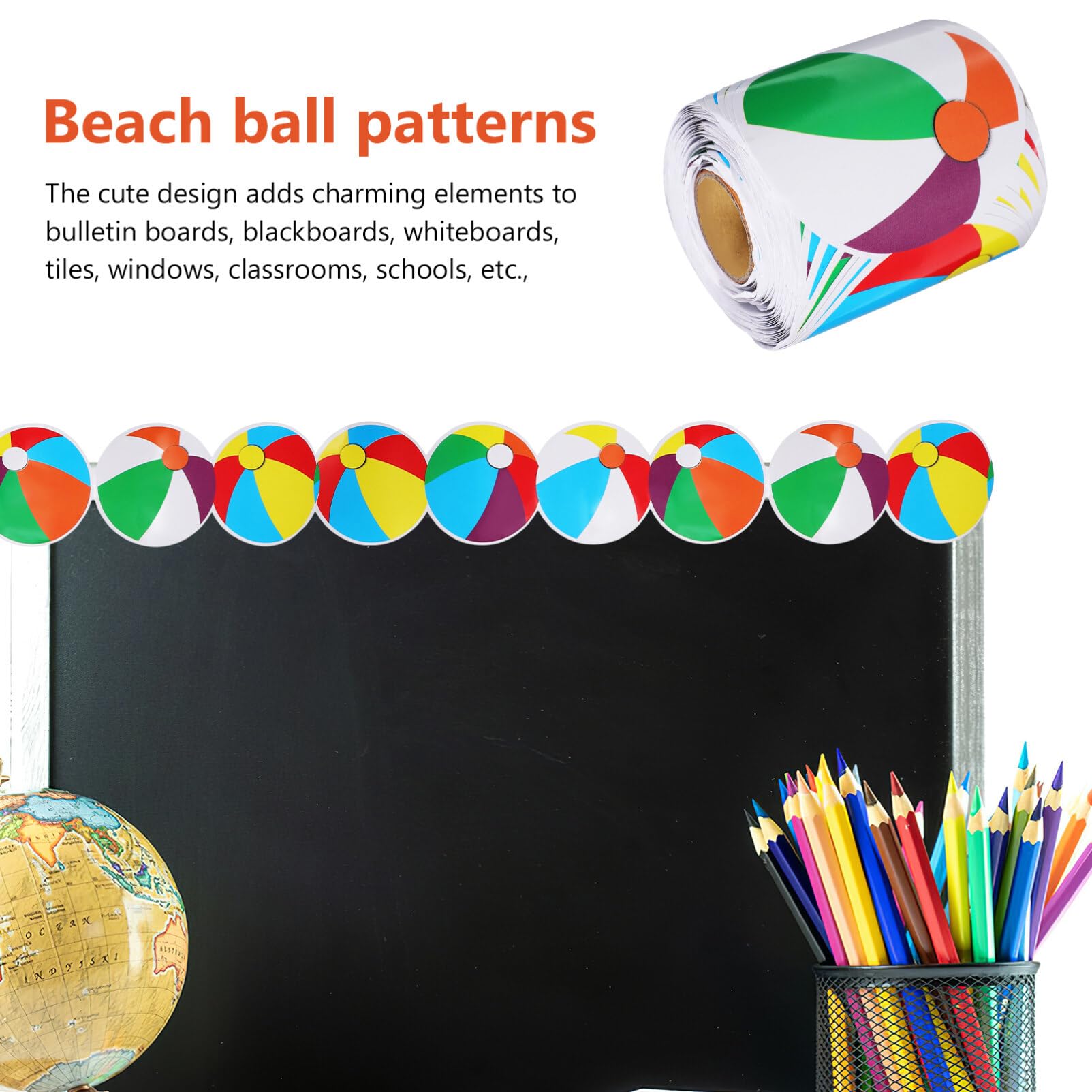 Cabilock Roll Bulletin Board Ocean Decor Bulletin Borders Tropical Classroom Decor Paper Summer Sticker