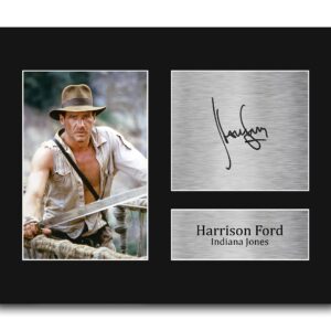 HWC Trading Harrison Ford Indiana Jones Gifts Printed Signed Autograph Picture for Movie Memorabilia Fans - US Letter Size