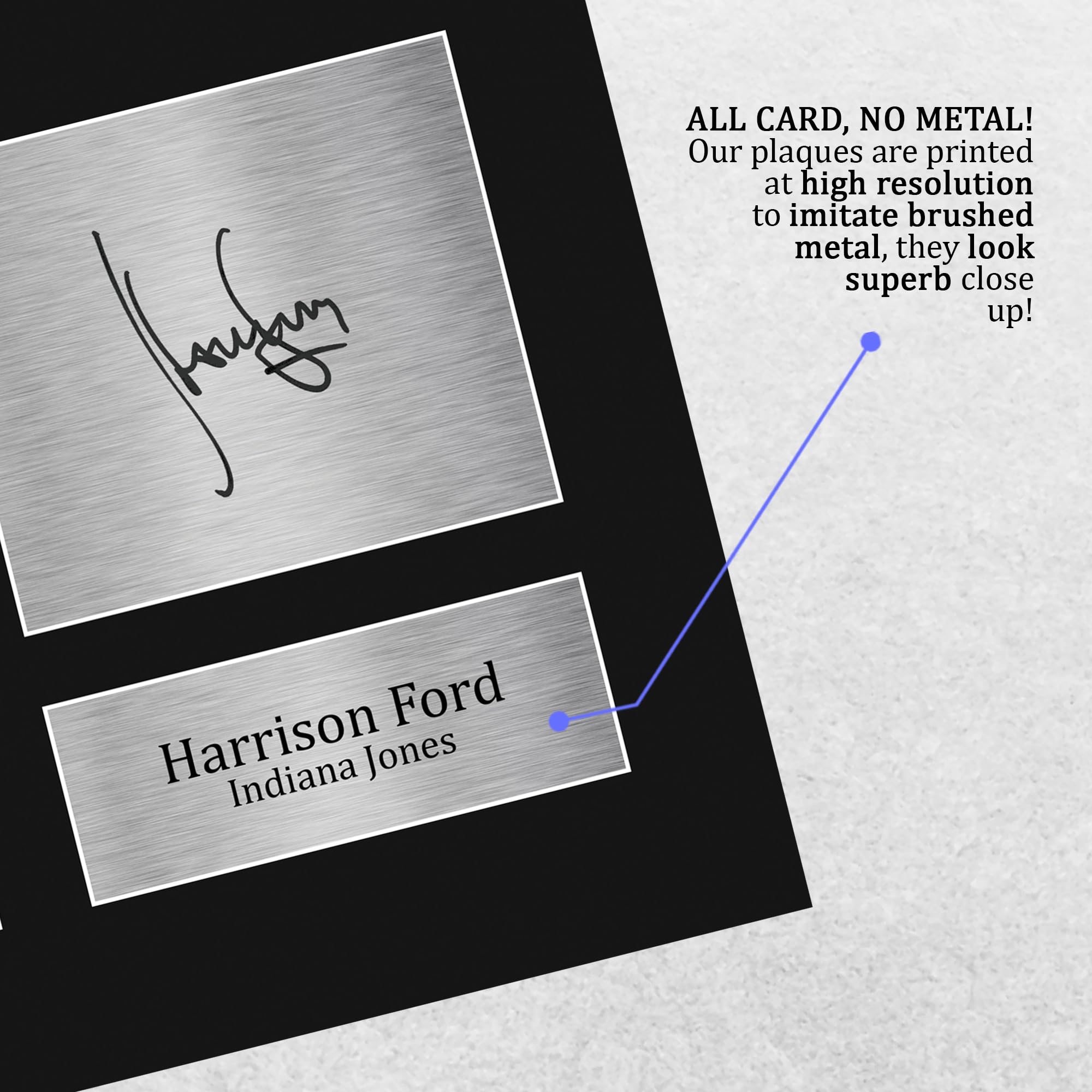 HWC Trading Harrison Ford Indiana Jones Gifts Printed Signed Autograph Picture for Movie Memorabilia Fans - US Letter Size