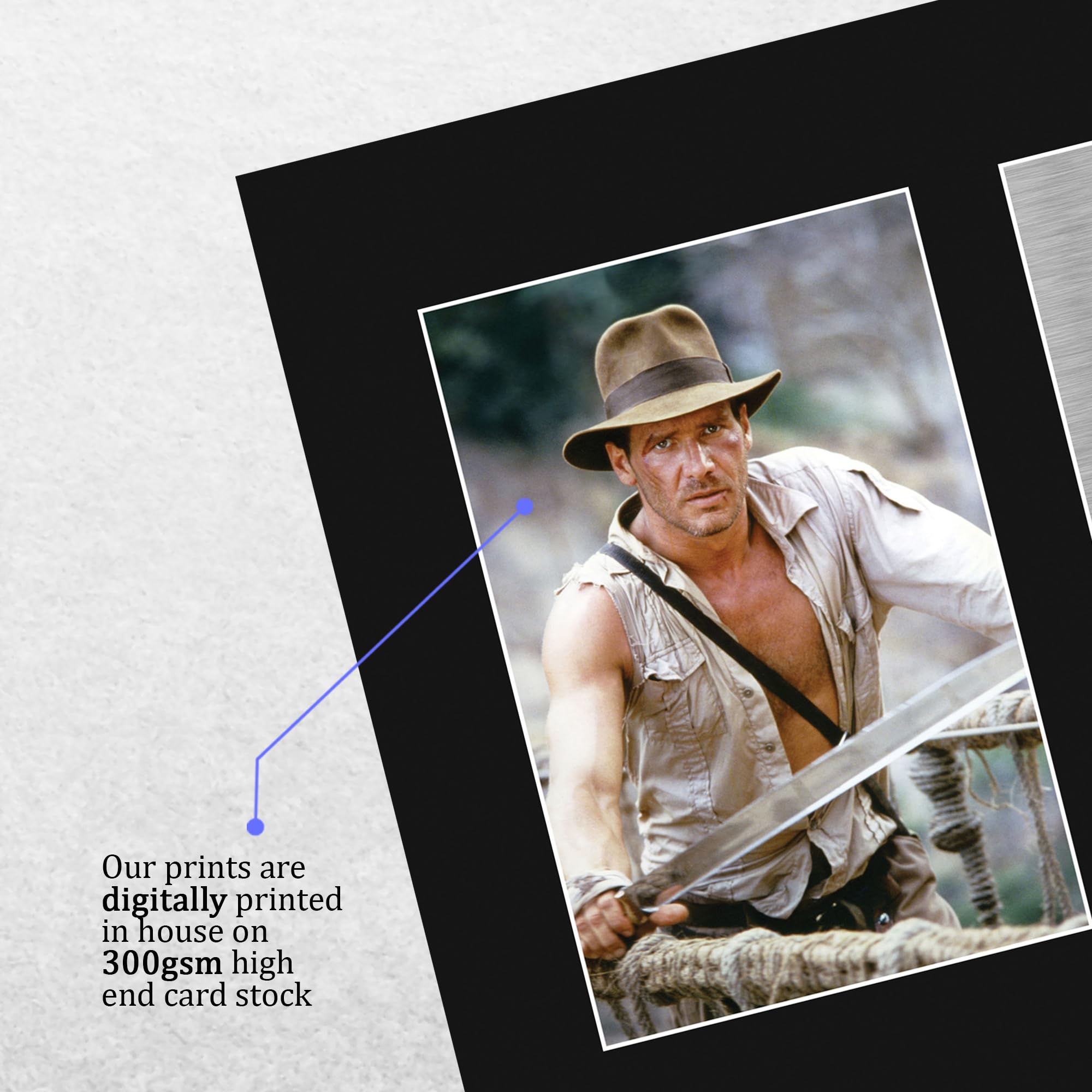 HWC Trading Harrison Ford Indiana Jones Gifts Printed Signed Autograph Picture for Movie Memorabilia Fans - US Letter Size