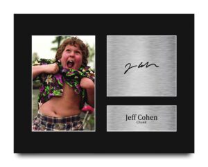 hwc trading jeff cohen the goonies chunk gifts printed signed autograph picture for movie memorabilia fans - us letter size