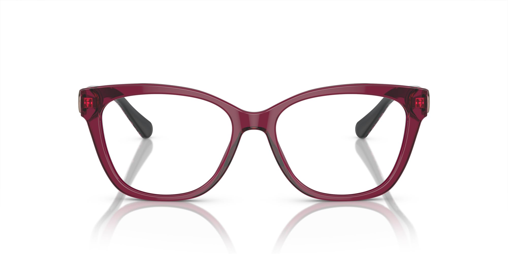 Coach HC6120 Prescription Eyewear Frames, Transparent Ruby/Demo Lens, 54 mm