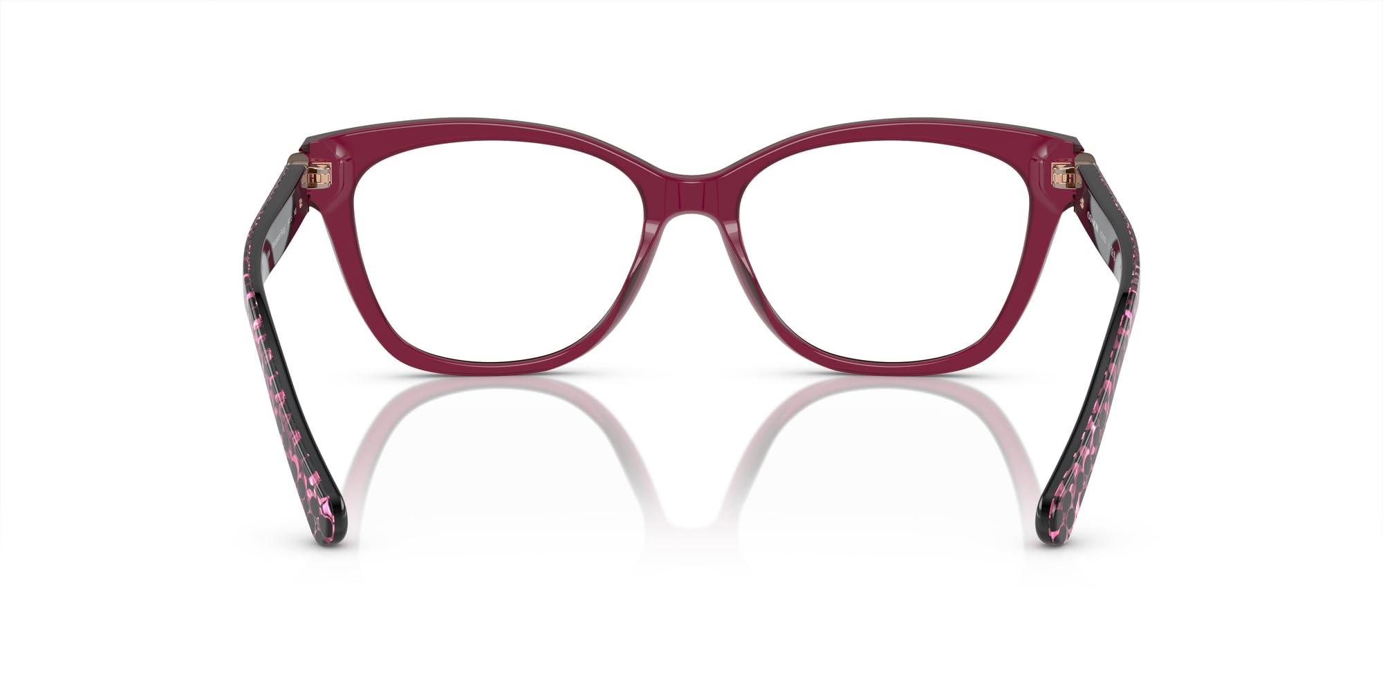 Coach HC6120 Prescription Eyewear Frames, Transparent Ruby/Demo Lens, 54 mm