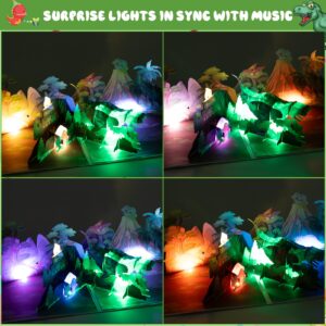 Dinosaur Musical Birthday Cards for Kids Boys Girls - 3D Pop Up Birthday Greeting Cards with Colorful LED Light & Blowout Candle & Birthday Music - Dinosaur Theme Birthday Party Gifts