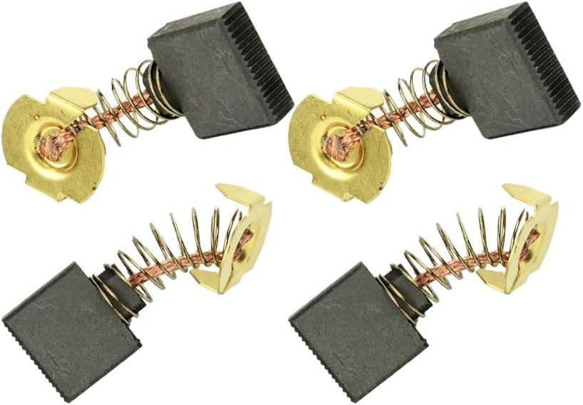 PAOSDKSUI (4/pack) CB204 Carbon Brush fist For Makita GA7021 Powertools - With Automatic Stop, Spring, Cable and Connector - Replaces 191953-5, 191957-7, CB-203 & CB-20 (0.28 * 0.71 * 0.63 inch)