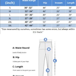 COOFANDY Mens Linen Pants Casual Drawstring Trousers Lightweight Yoga Beach Hippie Summer Pants Black