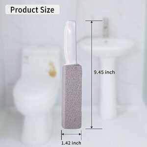 Pumice Stone for Toilet Cleaning, Pumice Cleaning Stone with Handle, Toilet Cleaner, Pumice Stone, Toilet Wand, Toilet Bowl Cleaner Brush, Toilet Brush (2PCS)