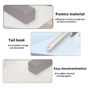 Pumice Stone for Toilet Cleaning, Pumice Cleaning Stone with Handle, Toilet Cleaner, Pumice Stone, Toilet Wand, Toilet Bowl Cleaner Brush, Toilet Brush (2PCS)