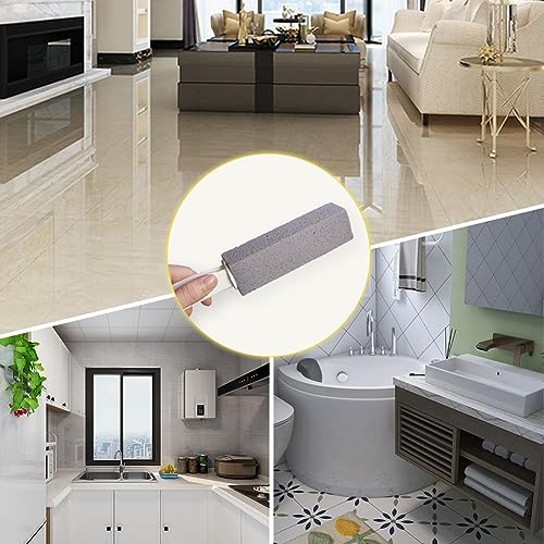 Pumice Stone for Toilet Cleaning, Pumice Cleaning Stone with Handle, Toilet Cleaner, Pumice Stone, Toilet Wand, Toilet Bowl Cleaner Brush, Toilet Brush (2PCS)