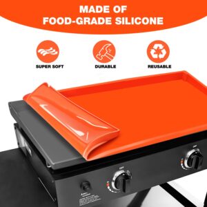 Blackstone Silicone Griddle Cover, Upgraded Full-Cover 28 Inch, Silicon Griddle Mat for Blackstone, Grill Buddy Mat, Provide Better Sealing to Protect your Griddle from Rain, Dirty, Debris and Dust