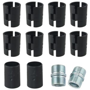 wire shelf clip set zzlzx 20pcs black shelf lock clips and 2pcs pole connector for 1 inch post shelving, wire shelving and pole connector