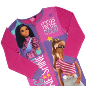 Barbie Girls Onesie | Young Ladies Pink All in One Sleepsuit Pyjamas | Together We Shine Character Bodysuit PJs