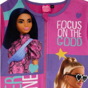 Barbie Girls Onesie | Young Ladies Pink All in One Sleepsuit Pyjamas | Together We Shine Character Bodysuit PJs