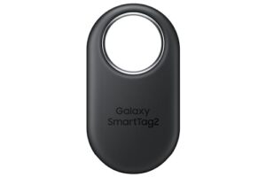 samsung galaxy smarttag2, bluetooth tracker, smart tag gps locator tracking device, item finder for keys, wallet, luggage, pets, use w/ phones and tablets android 11 or later, 2023, 1 pack, black