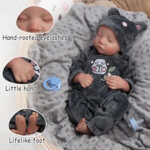 DAYOFF KIDS Waterproof Reborn Baby Dolls,18 Inch Realistic Baby Doll with Full Vinyl Body Lifelike Baby Dolls Real Life Baby Doll for Kids Age 3+ (Levi.W)