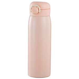 jocoiot 17 oz water bottle stainless steel thermos - insulated vacuum, leak proof, keeps drinks hot/cold - ideal for coffee, beverage, water - pink