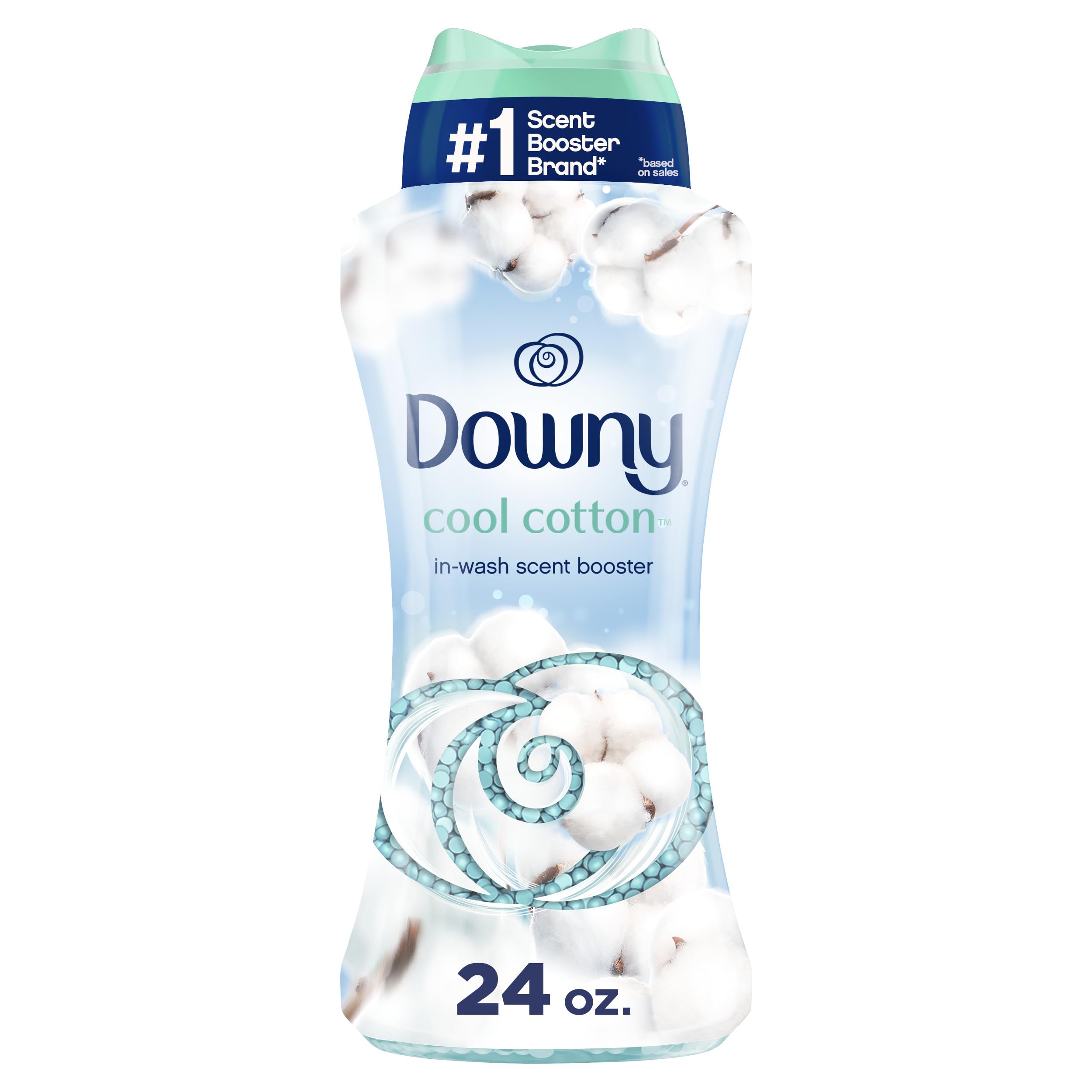 Downy In-Wash Laundry Scent Booster Beads, Cool Cotton, 24 Oz (Pack of 1)