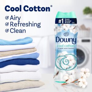 Downy In-Wash Laundry Scent Booster Beads, Cool Cotton, 24 Oz (Pack of 1)