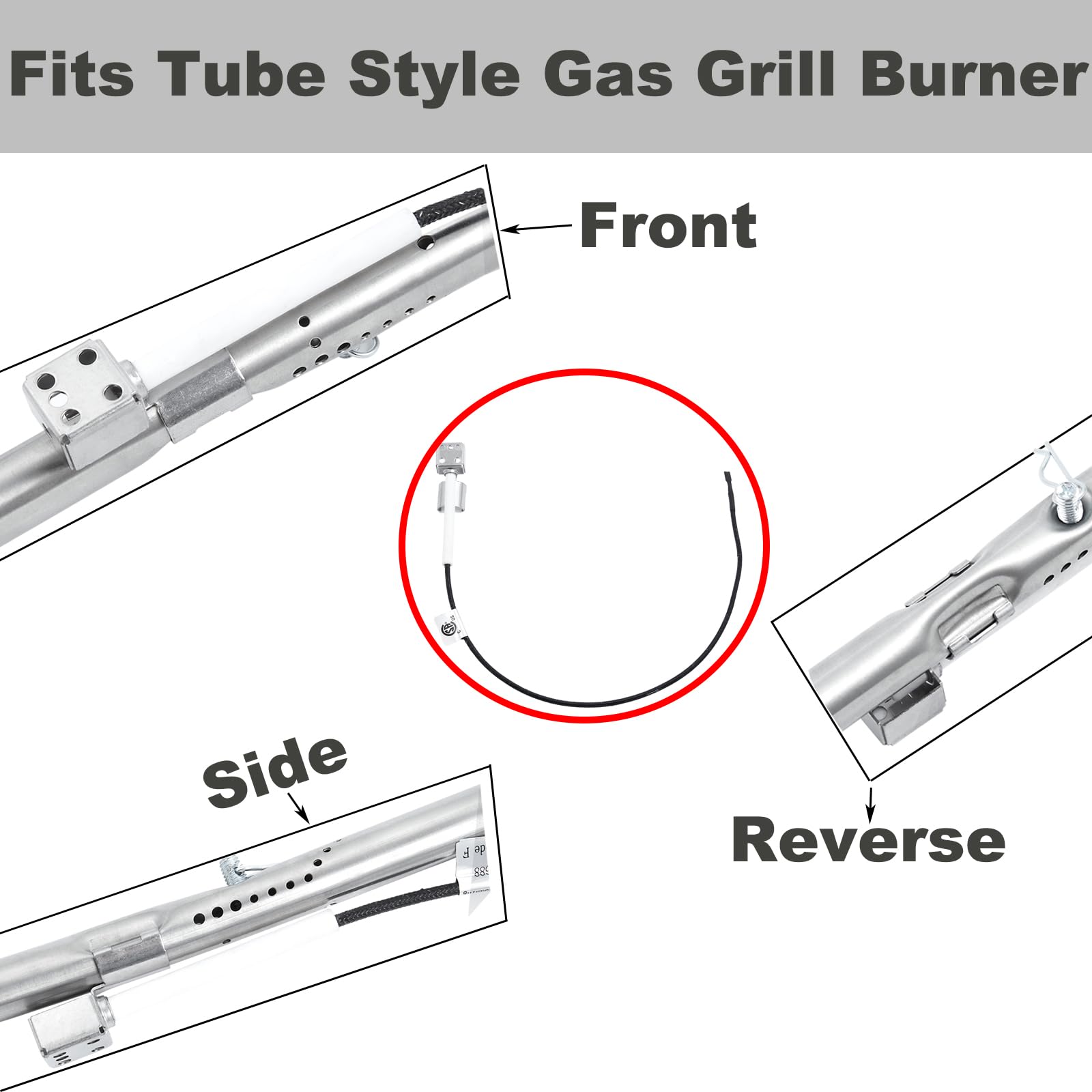 G432-8S01-W1 Ignitor Wire Kit Replacement Parts for Charbroil Performance Gas Grill 463347519 463673519 463377319 463625217 463243518 Ignition Wire & Ceramic Electrode Char-broil Performance Parts