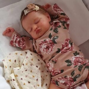 kaydora reborn baby girl dolls - 20 inch lifelik newborn baby with realistic veins for kids age 3 +, brown