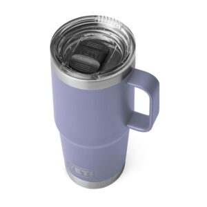 yeti rambler 20 oz travel mug, stainless steel, vacuum insulated with stronghold lid, cosmic lilac