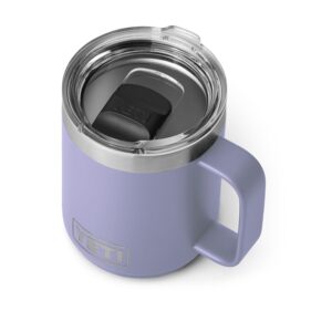 yeti rambler 10 oz stackable mug, vacuum insulated, stainless steel with magslider lid, cosmic lilac