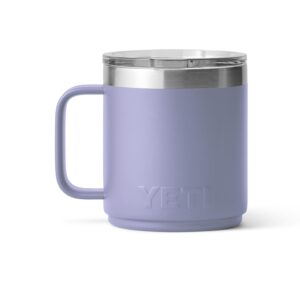 YETI Rambler 10 oz Stackable Mug, Vacuum Insulated, Stainless Steel with MagSlider Lid, Cosmic Lilac