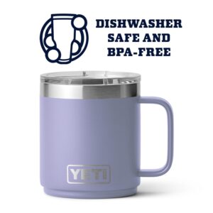 YETI Rambler 10 oz Stackable Mug, Vacuum Insulated, Stainless Steel with MagSlider Lid, Cosmic Lilac