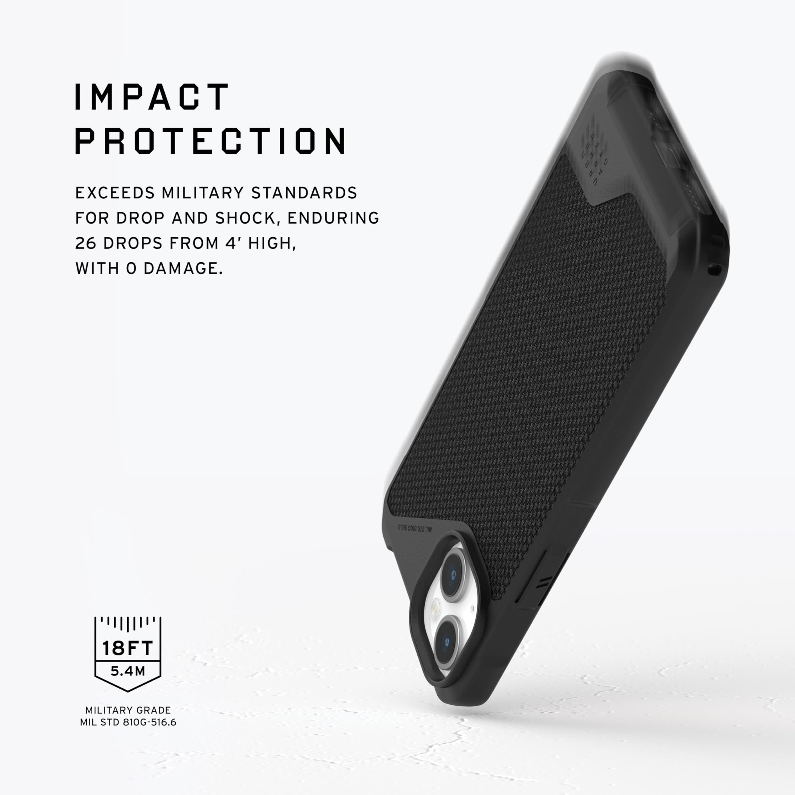 URBAN ARMOR GEAR UAG Case Compatible with iPhone 15 Plus Case 6.7" Metropolis LT Kevlar Black Built-in Magnet Compatible with MagSafe Charging Rugged Military Grade Dropproof Protective Cover