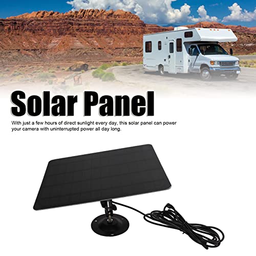 Outdoor Solar Panel, Uninterrupted Charging Solar Power Supply Panel Durable Waterproof 10W for RV