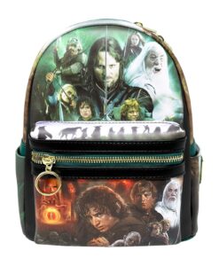 loungefly lord of the rings lotr movie collage womens double strap shoulder bag purse