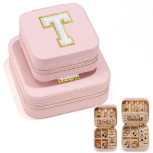 parima birthday gifts for women -2 pieces travel jewelry case set, travel gifts friend gifts for women personalized gifts unique gifts christmas gifts for women personalized jewelry boxes for women