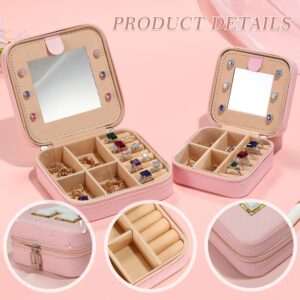 Parima Birthday Gifts for Women -2 Pieces Travel Jewelry Case Set, Travel Gifts Friend Gifts for Women Personalized Gifts Unique Gifts Christmas Gifts for Women Personalized Jewelry Boxes for Women