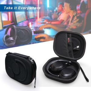 XANAD Carrying Case for TOZO HT2 or Sony WH-CH520 or WH-CH510 or JBL Tune 510BT, Tune 660 BTNC, Tune 560BT, Tune 500BT, Live 460NC, E45BT Bluetooth Wireless Headphone(Black)